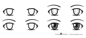 How to Draw Anime Eyes and Eye Expressions Tutorial - AnimeOutline