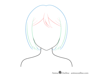 How to Draw Anime and Manga Hair - Female - AnimeOutline