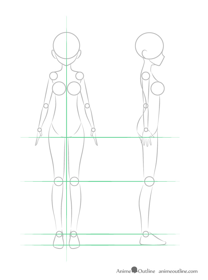 How To Draw A Human Body Anime When Drawing An Arm Or A Leg It Is 
