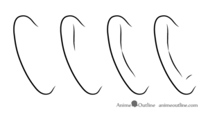 How to Draw Anime and Manga Ears - AnimeOutline