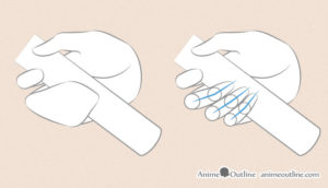 6 Ways to Draw Anime Hands Holding Something - AnimeOutline
