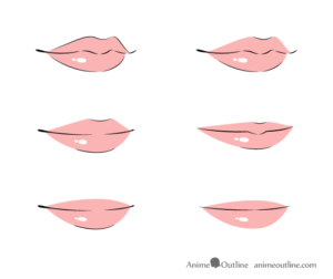 How to Draw Anime Lips Tutorial - AnimeOutline