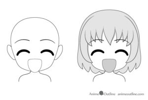 16 Drawing Examples of Chibi Anime Facial Expressions - AnimeOutline