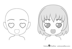 16 Drawing Examples of Chibi Anime Facial Expressions - AnimeOutline