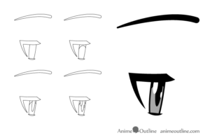 How to Draw Anime & Manga Eyes - Side View - AnimeOutline