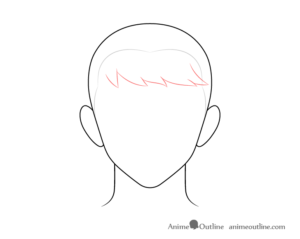 How to Draw Anime Male Hair Step by Step - AnimeOutline