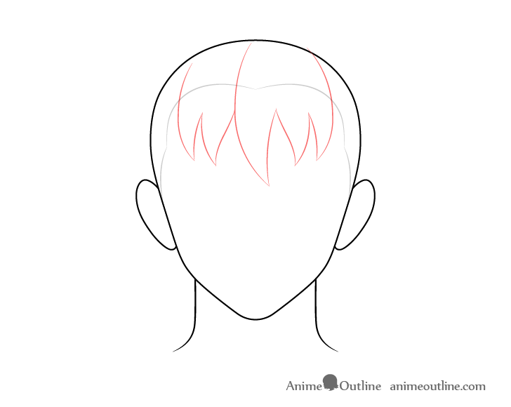 How To Draw Anime Male Hair Step By Step AnimeOutline