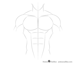 How to Draw Anime Muscular Male Body Step by Step - AnimeOutline