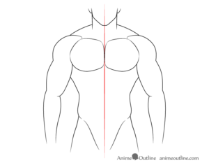 How to Draw Anime Muscular Male Body Step by Step - AnimeOutline