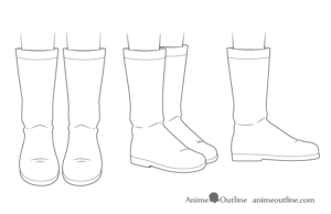How to Draw Anime Shoes Step by Step - AnimeOutline