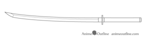 How to Draw a Katana (Sword) Step by Step - AnimeOutline