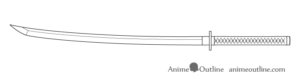 How to Draw a Katana (Sword) Step by Step - AnimeOutline