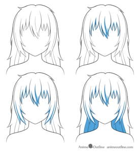 How to Shade Anime Hair Step by Step - AnimeOutline