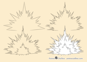How to Draw Explosions, Smoke & Fire Step by Step - AnimeOutline