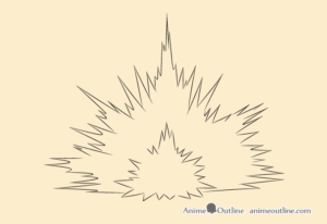 How to Draw Explosions, Smoke & Fire Step by Step - AnimeOutline