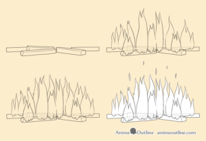 How to Draw Explosions, Smoke & Fire Step by Step - AnimeOutline