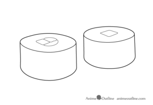 How to Draw Sushi Step by Step - AnimeOutline