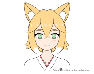 How to Draw an Anime Fox Girl Step by Step - AnimeOutline