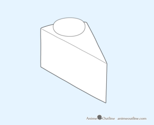 How to Draw a Slice of Cake Step by Step - AnimeOutline
