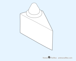 How to Draw a Slice of Cake Step by Step - AnimeOutline