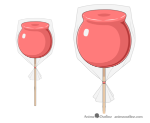 How to Draw a Candy Apple Step by Step - Ahern Diseve