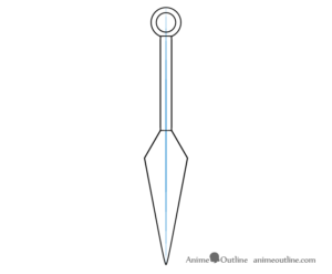 How to Draw a Kunai (Weapon) Step by Step - AnimeOutline