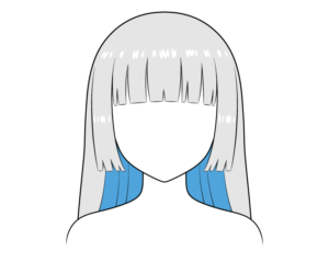 How to Draw Anime "Hime Cut" Hairstyle - AnimeOutline