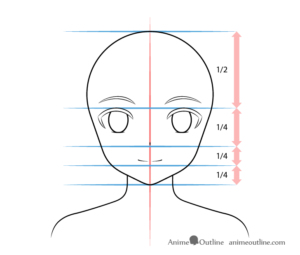 How to Draw an Anime Face (Structure & Proportions)