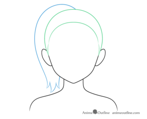 How to Draw an Anime Ponytail (6 Steps) - AnimeOutline