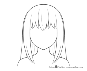Easy Way to Draw Long Anime Hair (6 Steps) - AnimeOutline
