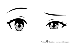 How to Draw Anime Eyes With One Eyebrow Raised - AnimeOutline